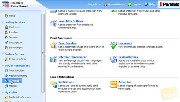 Setting up email notifications in Plesk
